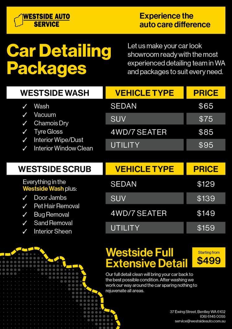 Car Detailing Perth | Car Wash & Cleaning | Westside Auto